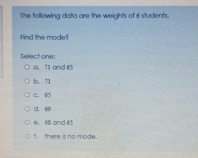 Solved Consider the following following frequency table | Chegg.com