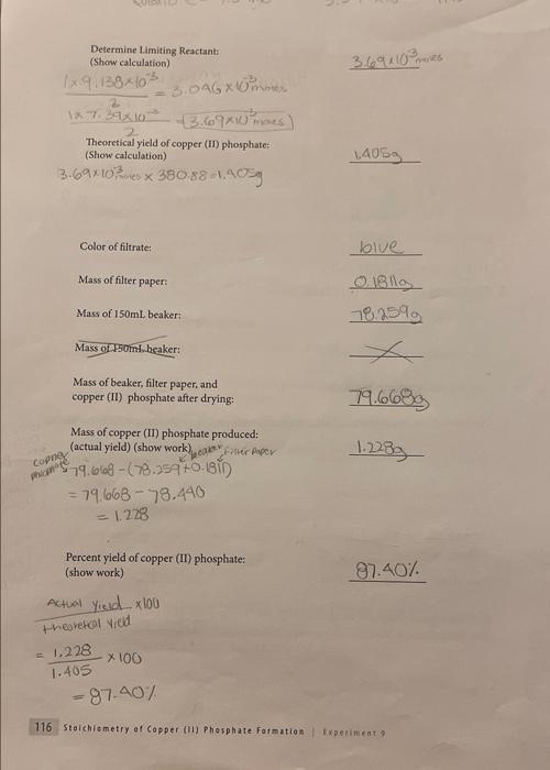 Solved Name Section WT Report Form: Experiment 9 | Chegg.com