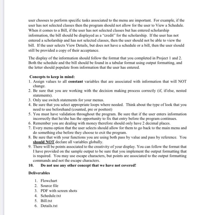 Solved Focus: The purpose of this project is to | Chegg.com