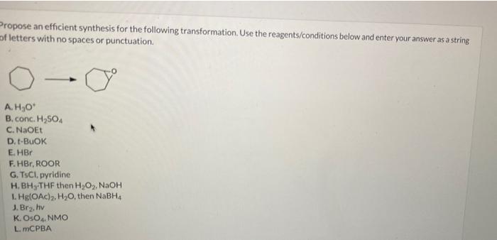 Solved Propose an efficient synthesis for the following | Chegg.com