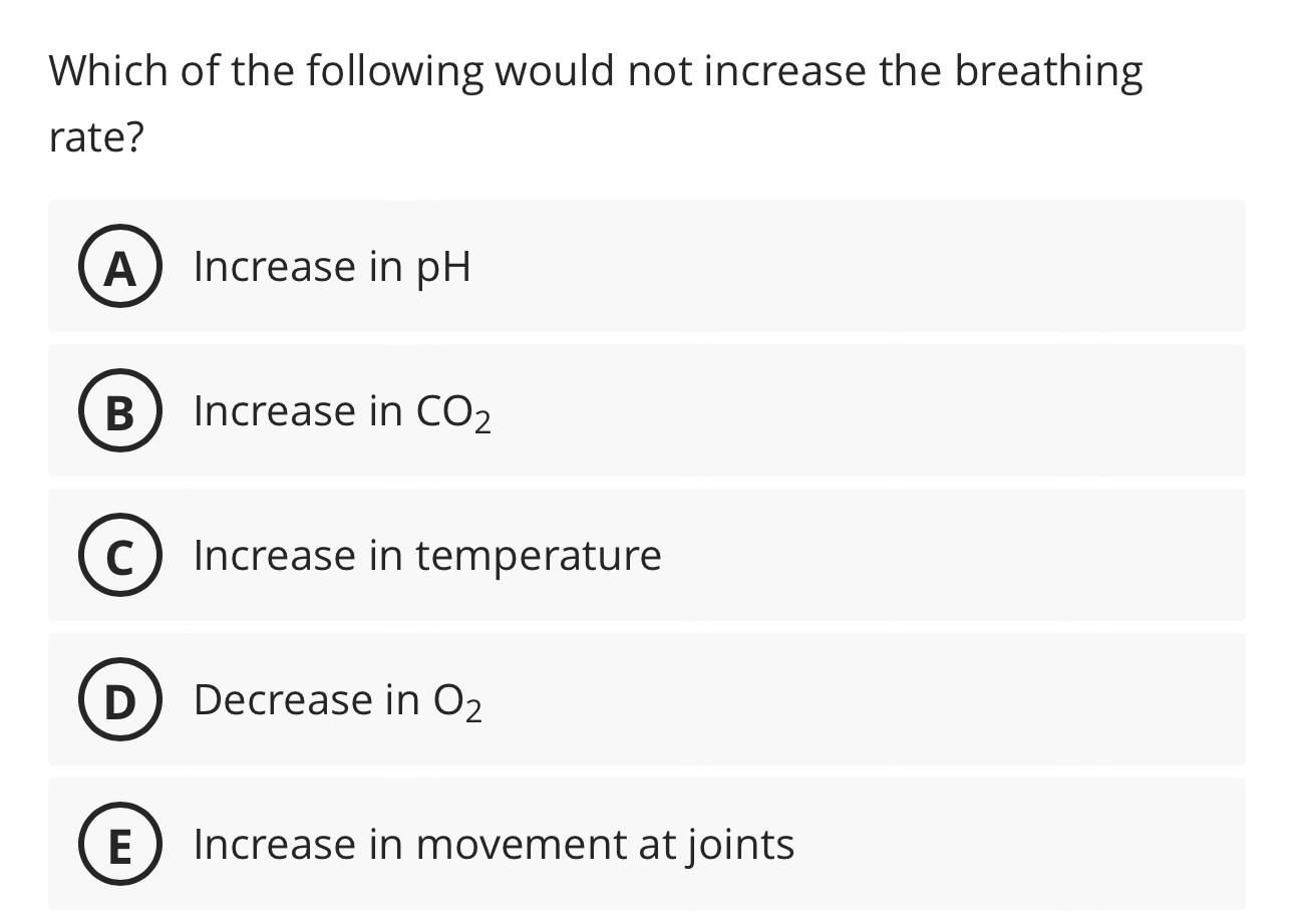 Solved Which of the following would not increase the | Chegg.com