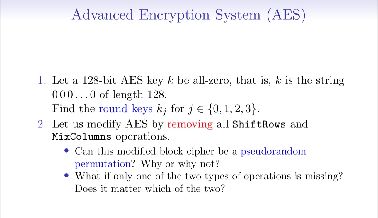 Solved Advanced Encryption System (AES)Let a 128-bit AES key | Chegg.com