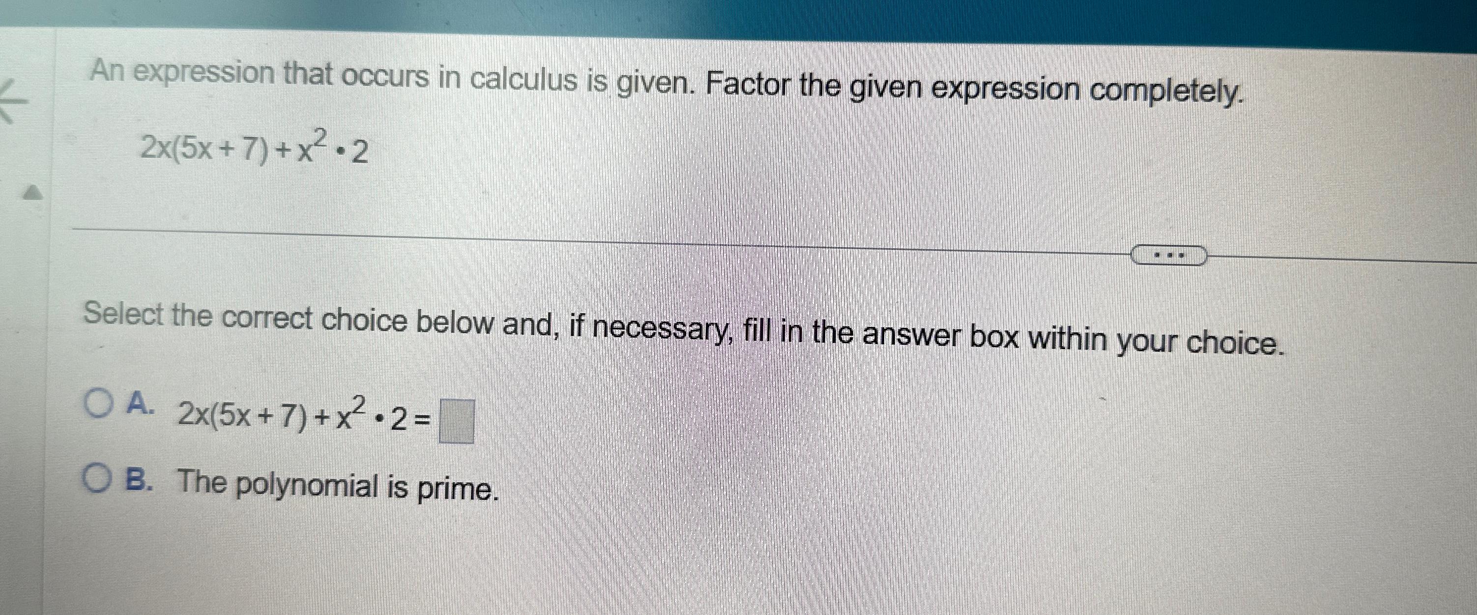 Solved An expression that occurs in calculus is given. | Chegg.com