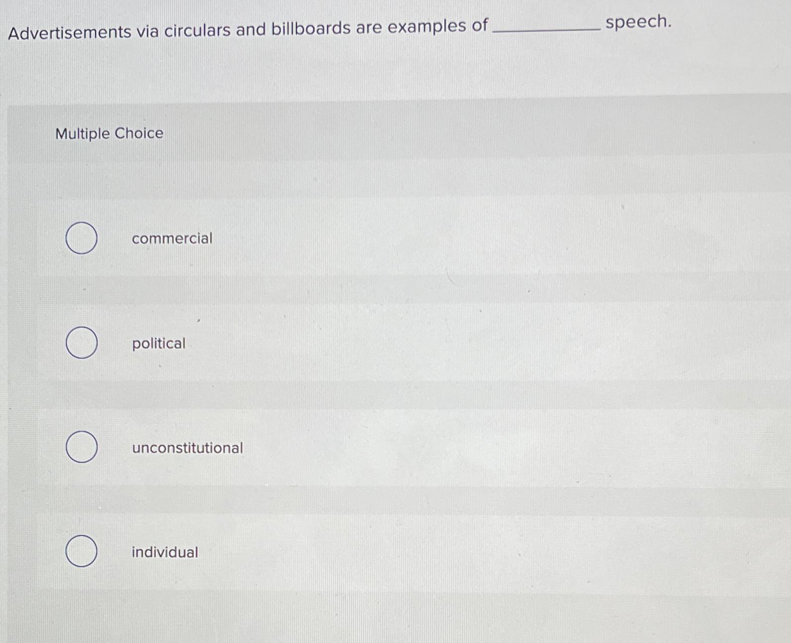 Solved Advertisements via circulars and billboards are | Chegg.com