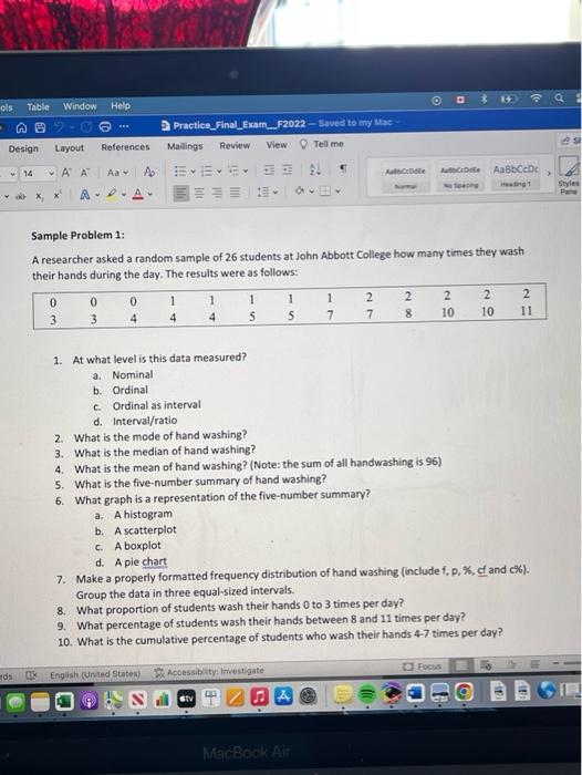 hello answer problem 1: question 1) to 10) in | Chegg.com
