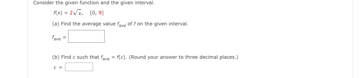 Solved Consider the given function and the given | Chegg.com
