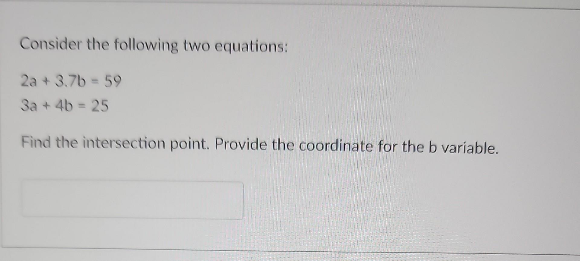 Solved Consider the following two equations: | Chegg.com