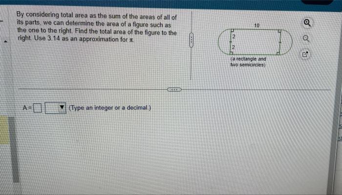 Solved By considering total area as the sum of the areas of | Chegg.com