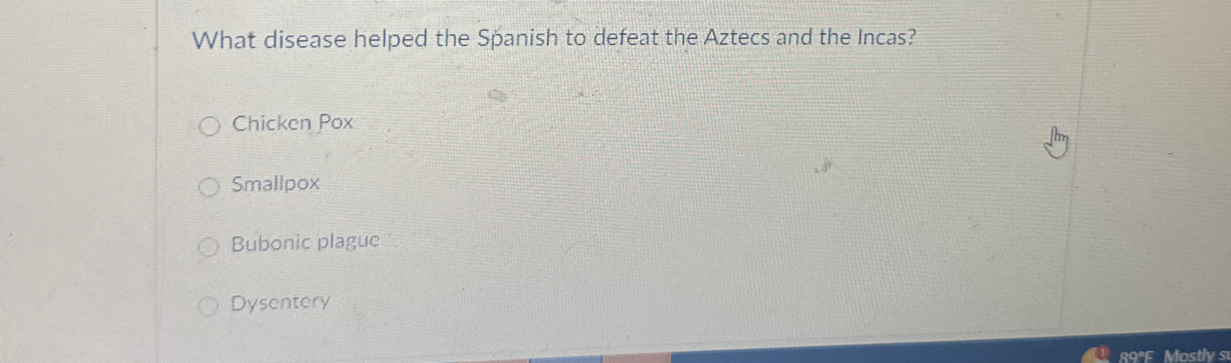 Solved What disease helped the Spanish to defeat the Aztecs | Chegg.com