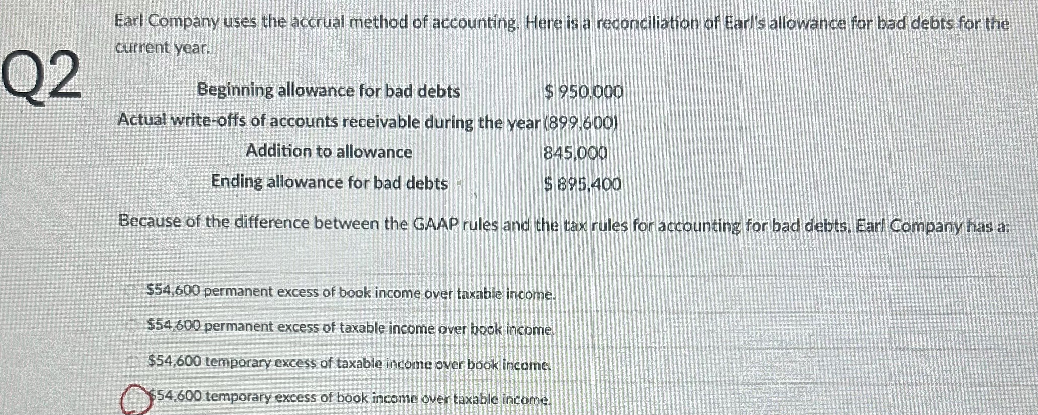 Solved Earl Company uses the accrual method of accounting. | Chegg.com