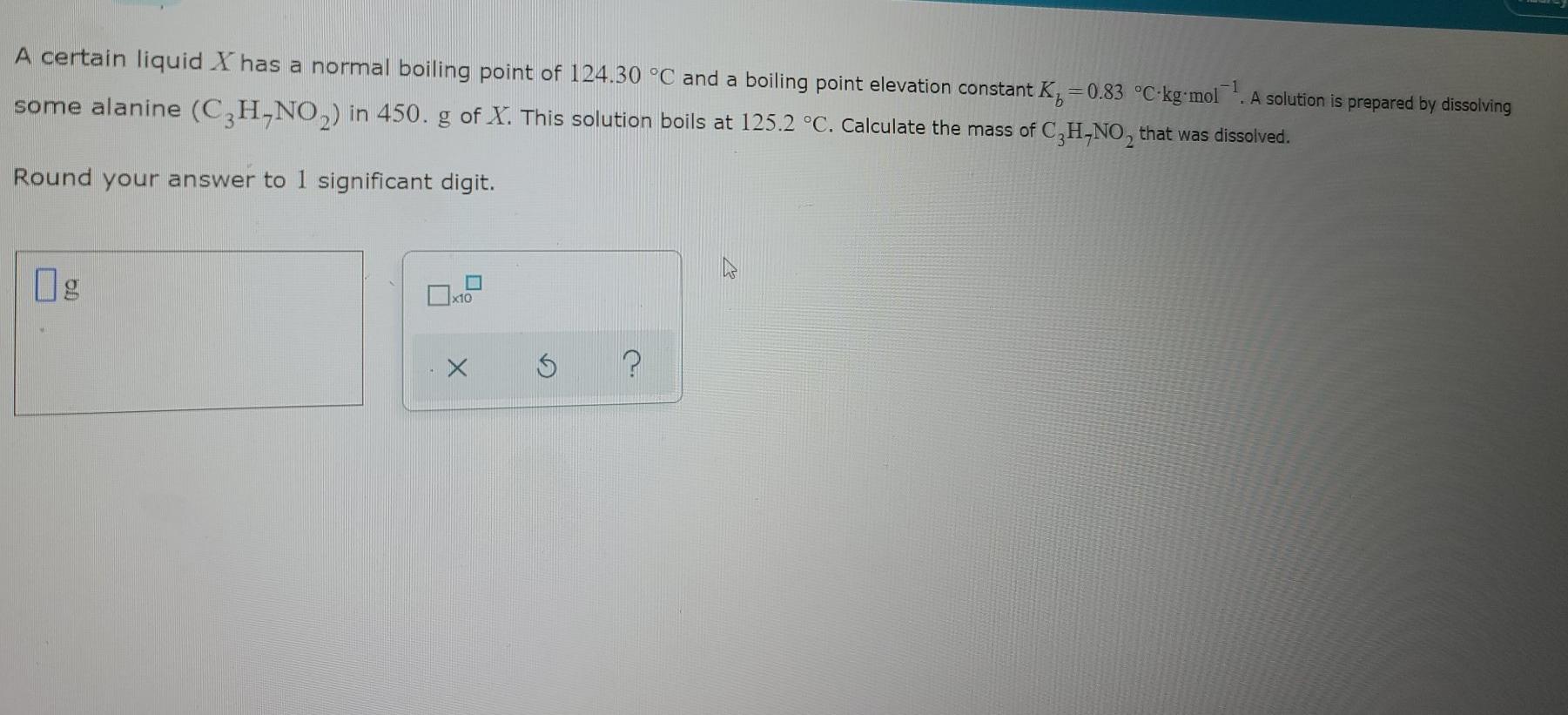 Solved A certain liquid X has a normal boiling point of | Chegg.com