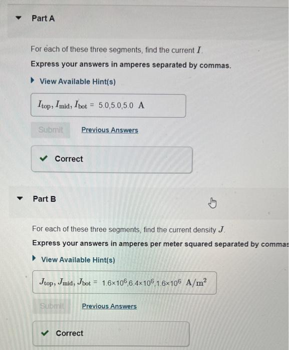 Solved An aluminum wire consists of the three segments shown | Chegg.com