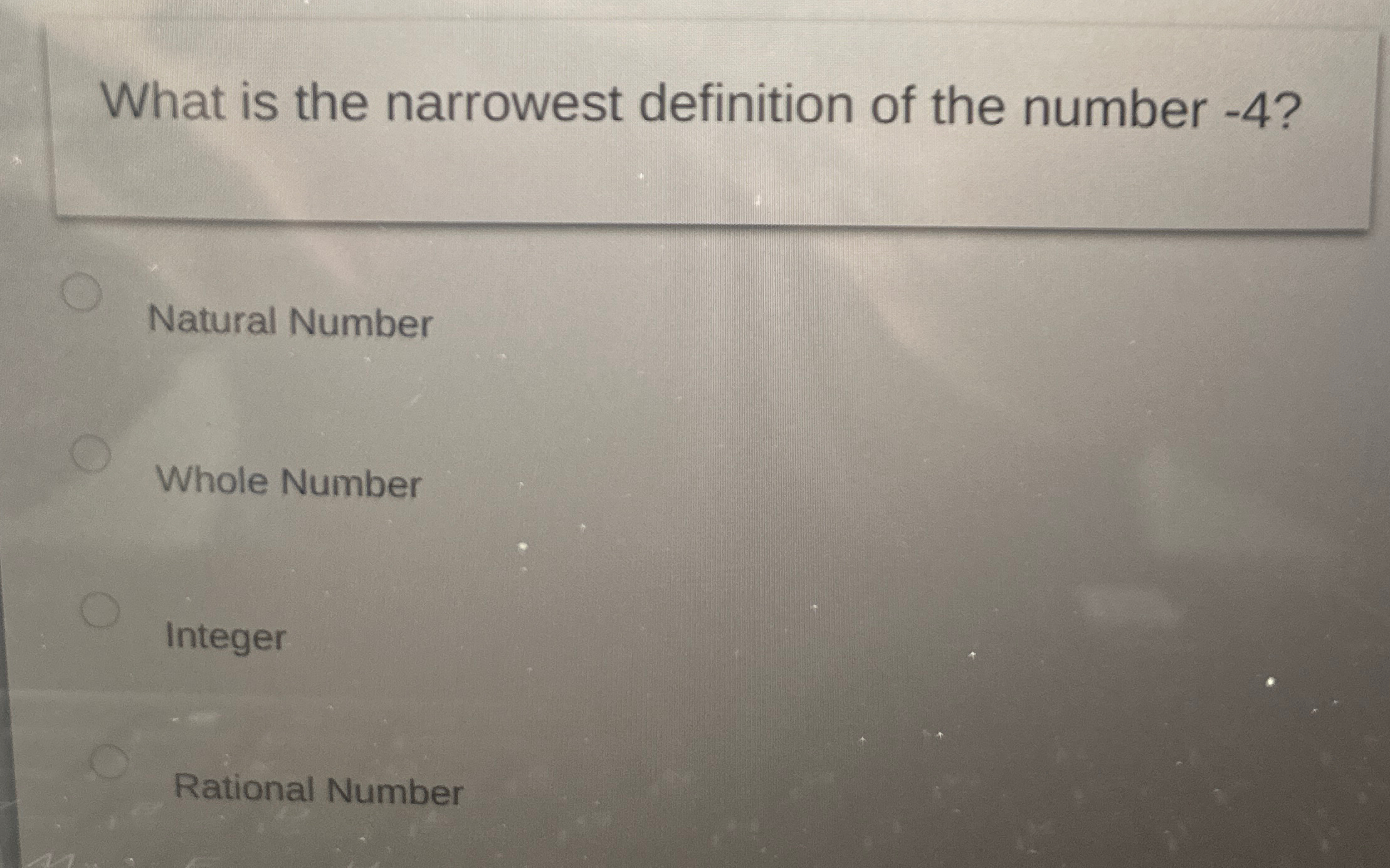 Solved What is the narrowest definition of the number | Chegg.com