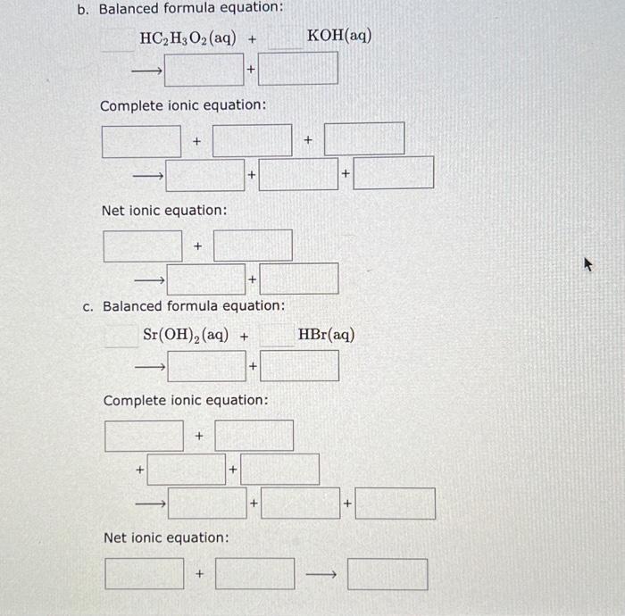 Solved Write the balanced formula, complete ionic, and net | Chegg.com