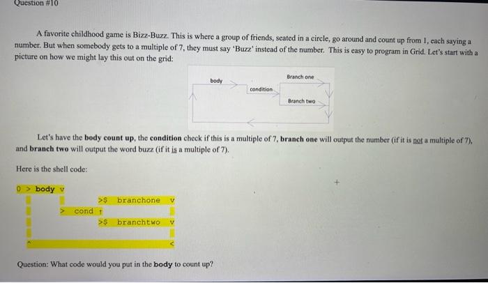Solved A favorite childhood game is Bizz-Buzz. This is where | Chegg.com