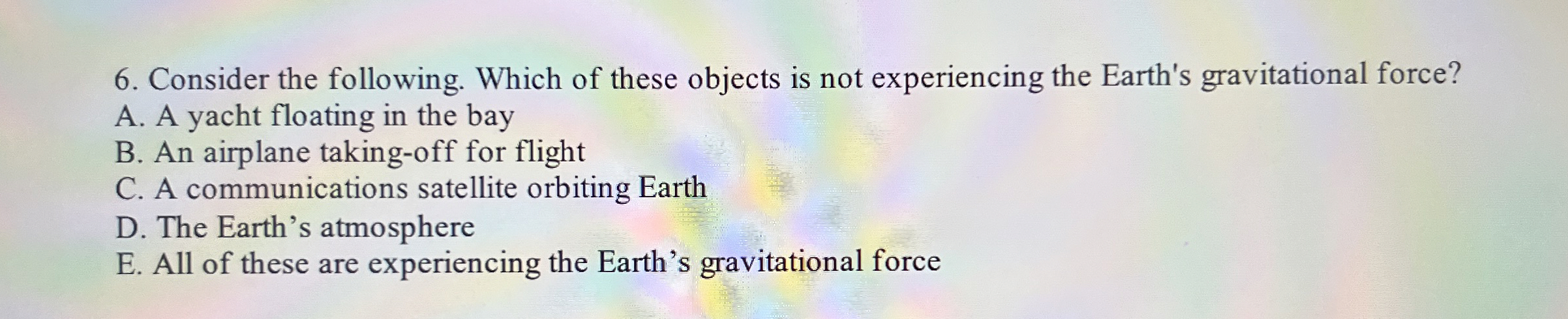 Solved Consider the following. Which of these objects is not | Chegg.com