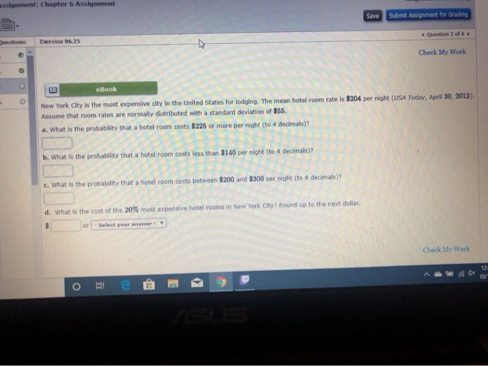 Solved Assignment: Chapter 6 Assignment Save Submit | Chegg.com