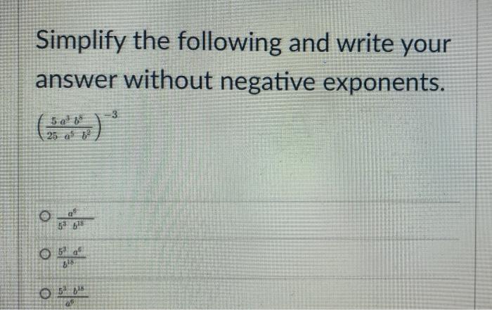 Solved Simplify the following and write your answer without | Chegg.com