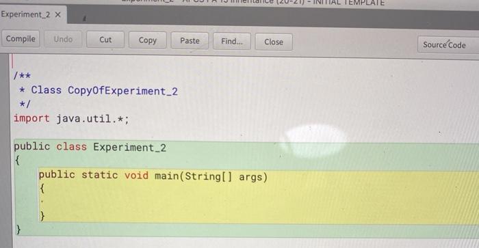 Solved Experiment 2: Type the following code into the main | Chegg.com