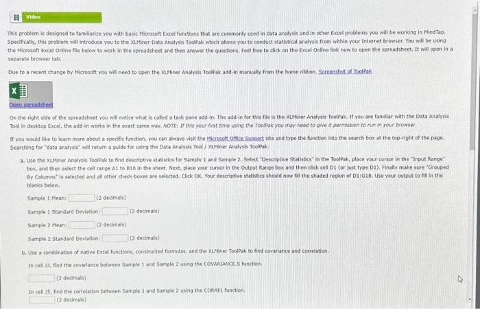 Solved This problem is designed to familiarize you with | Chegg.com