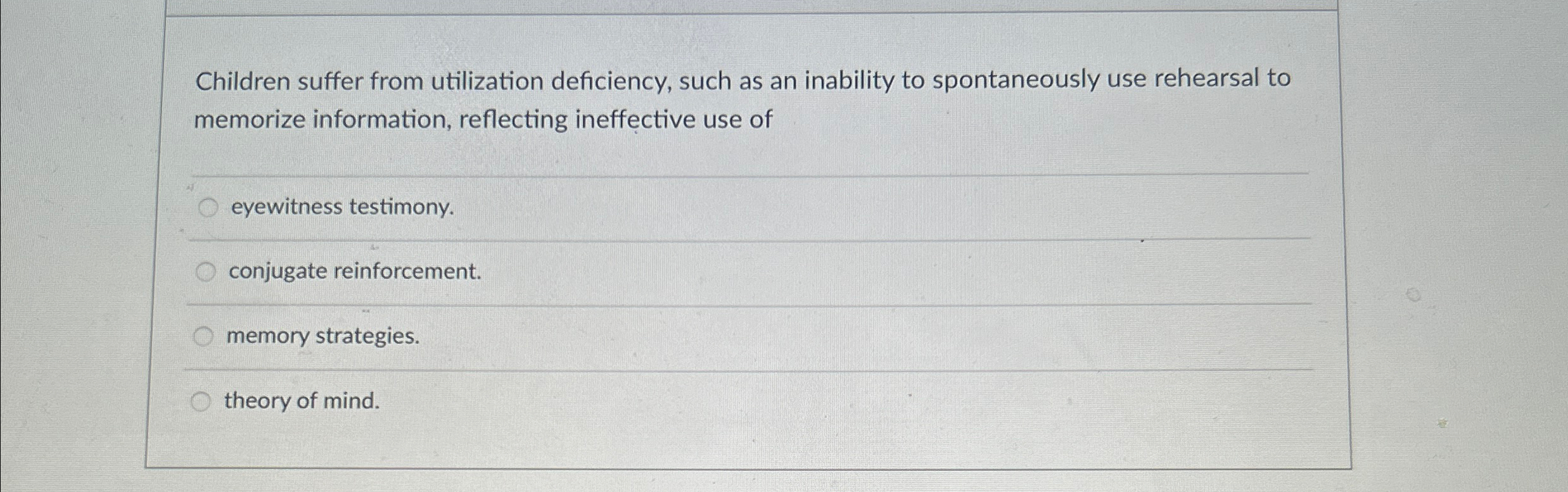 Solved Children suffer from utilization deficiency, such as | Chegg.com