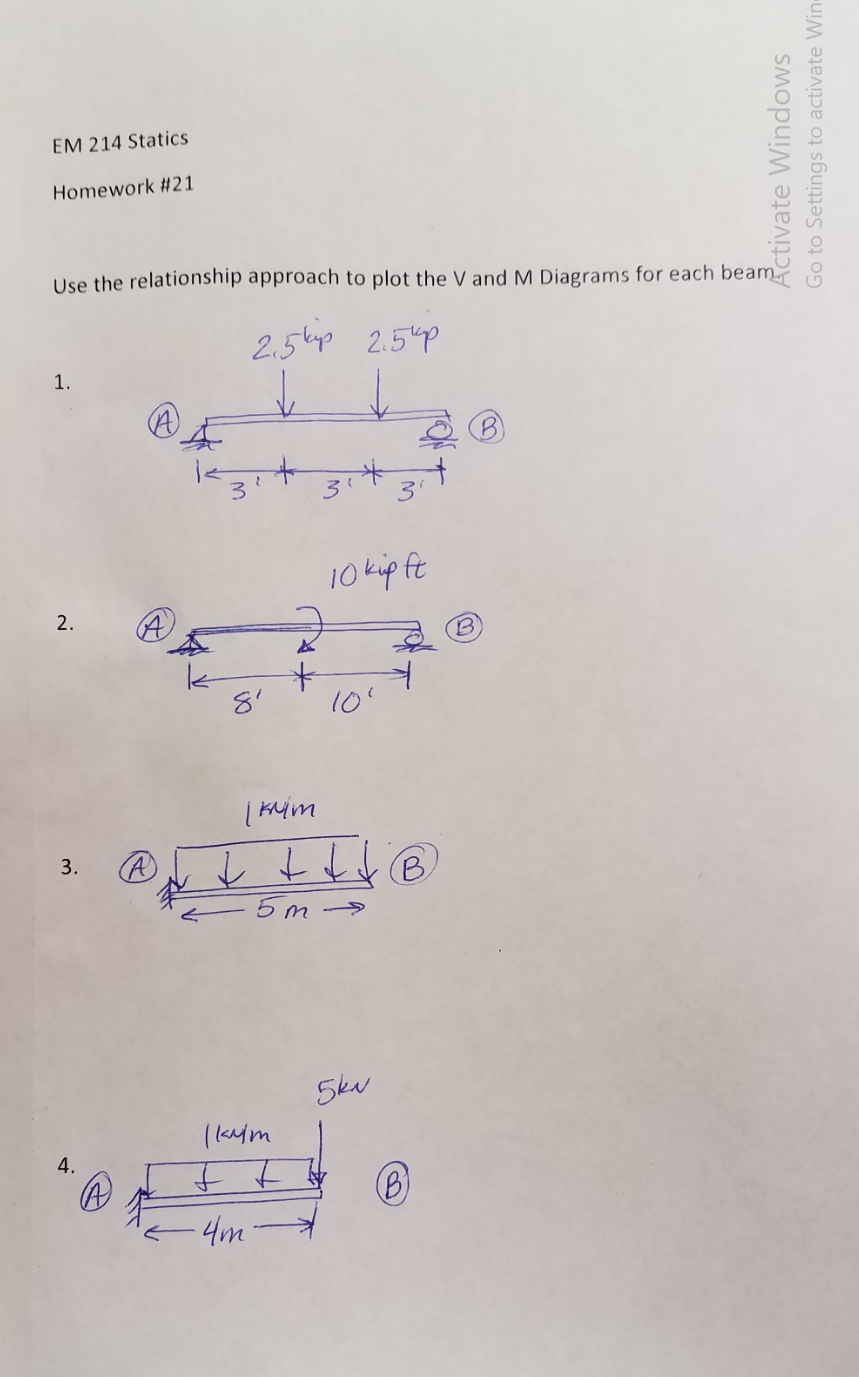 Solved EM 214 ﻿Statics Homework \#21 ﻿Use the relationship | Chegg.com