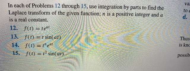 Solved va to e d. In each of Problems 12 through 15. use | Chegg.com