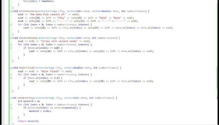 Solved MEnciude 8 inain, int mamiurricanes); void | Chegg.com