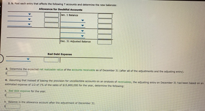 Solved Allowance method entries The following transactions | Chegg.com