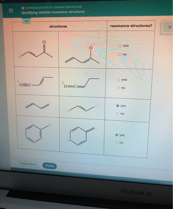 Solved REPRESENTATIONS OF ORGANIC MOLECULES Identifying | Chegg.com