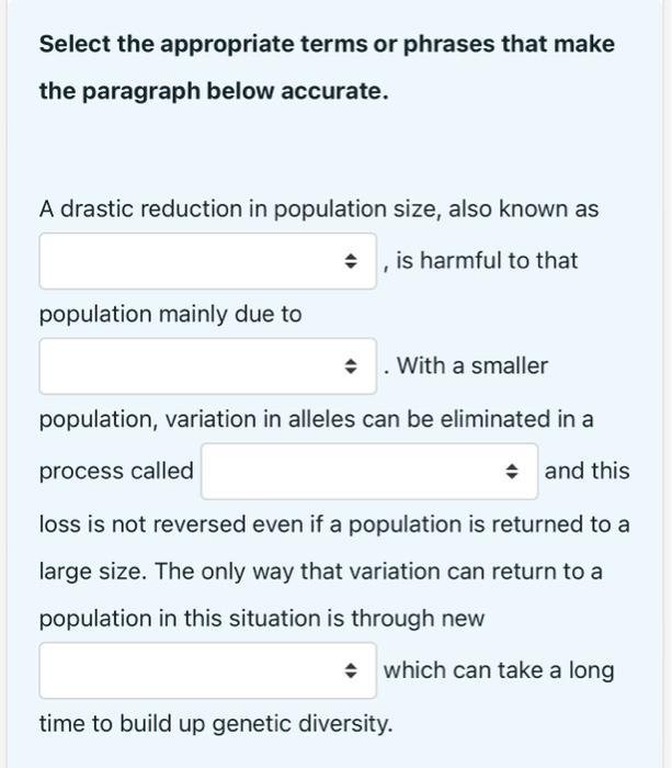 Solved Gene fixation is the process by which a random | Chegg.com