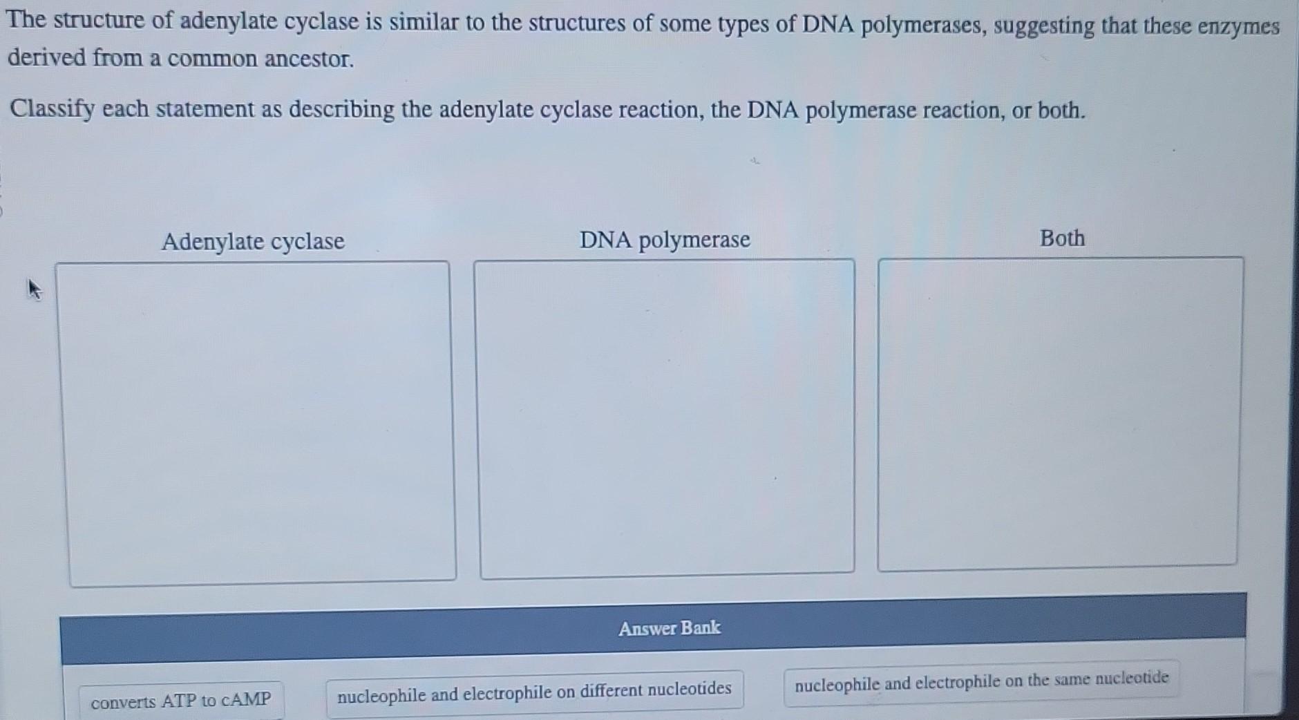 Solved The structure of adenylate cyclase is similar to the | Chegg.com
