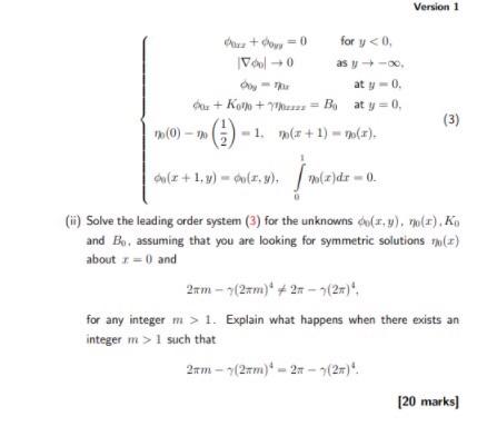 3. The nonlinear equations in non-dimensional form | Chegg.com