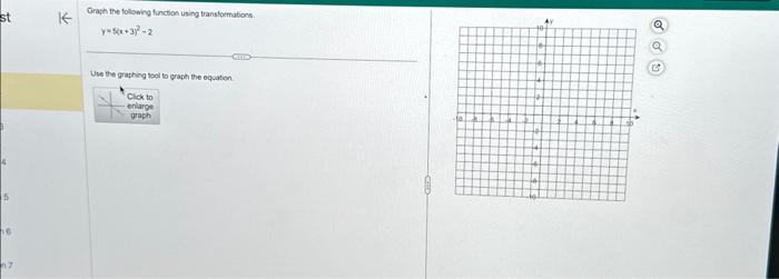 Solved Graph the following finction using transformations: | Chegg.com