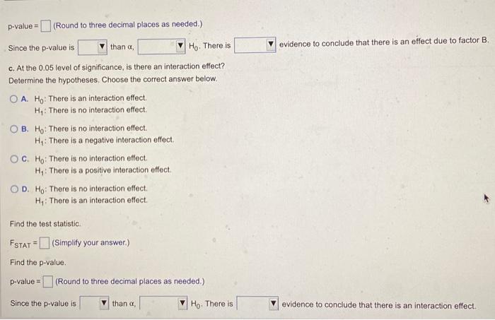 a. At the 0.05 level of significance, is there an | Chegg.com