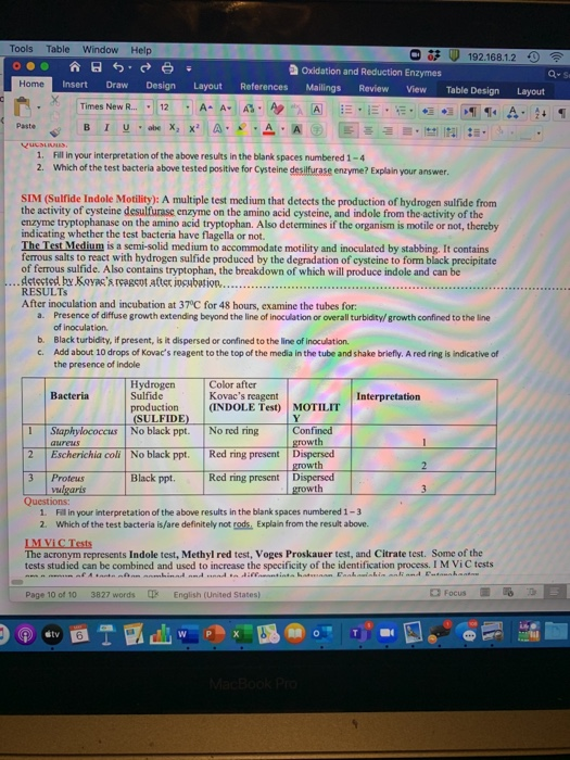 Solved Tools Table Window Help Insert Draw Design Layout | Chegg.com