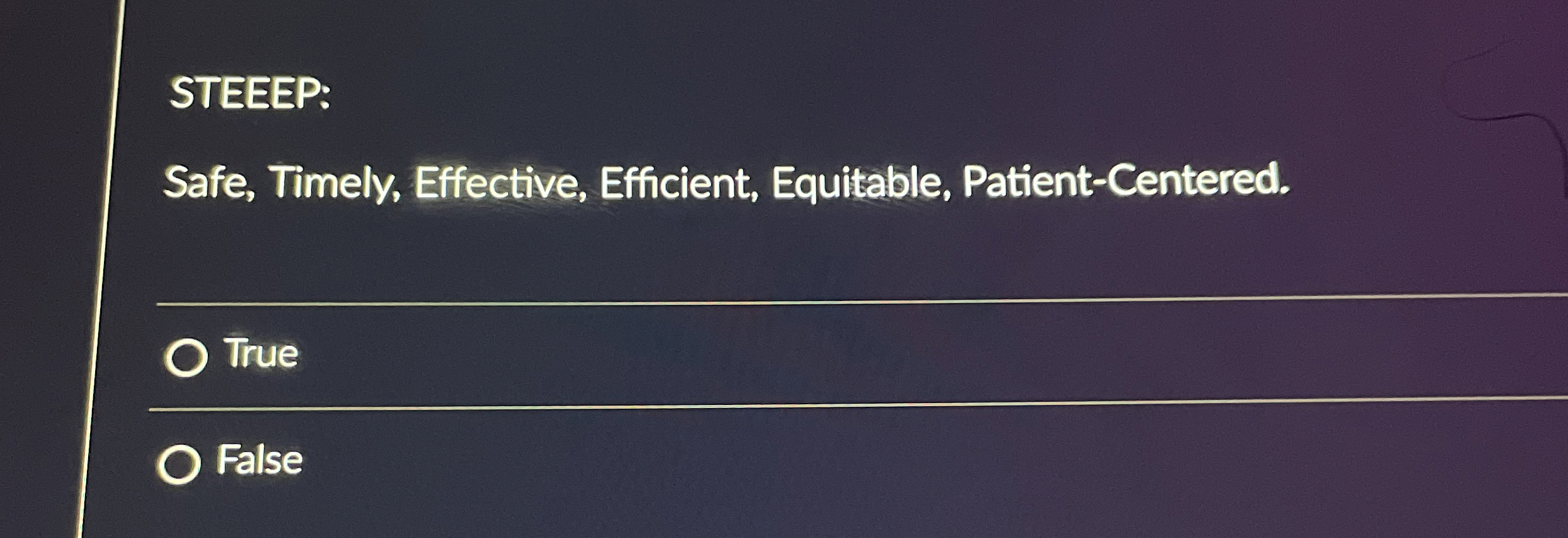 Solved STEEEP: Safe, Timely, Effective, Efficient, | Chegg.com