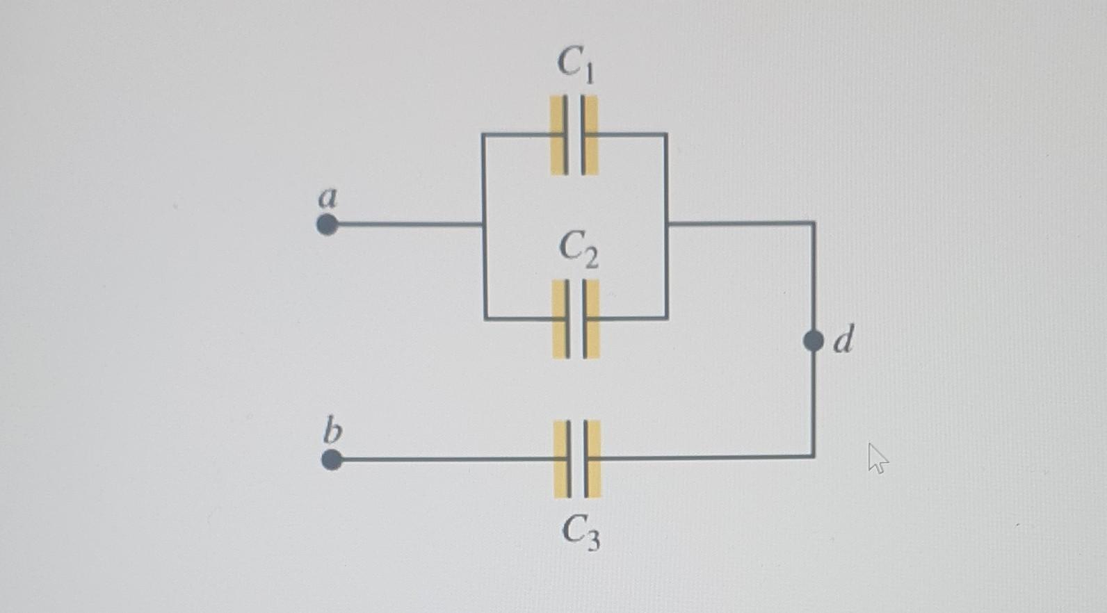 Solved In (Figure 1), C1=6.00μF,C2=3.00μF, and C3=5.00μF. | Chegg.com