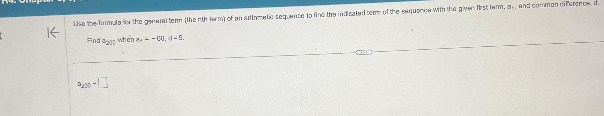 Solved Use the formula for the general term (the nth term) | Chegg.com