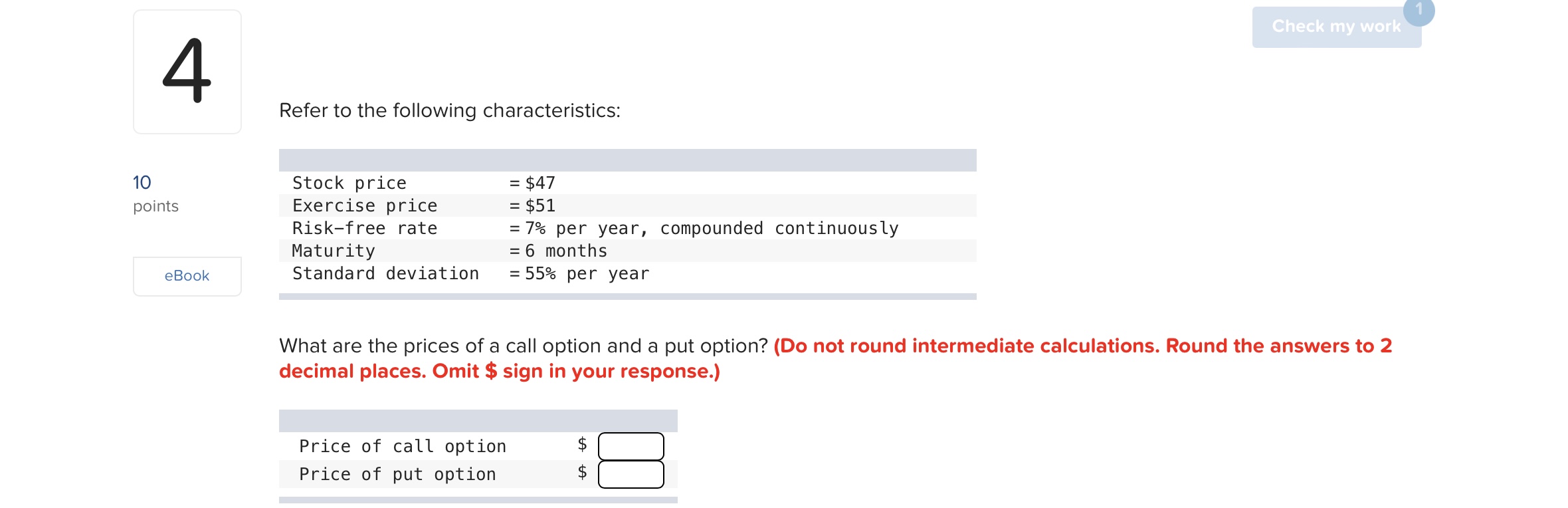 Solved please help Refer to the following characteristics: | Chegg.com