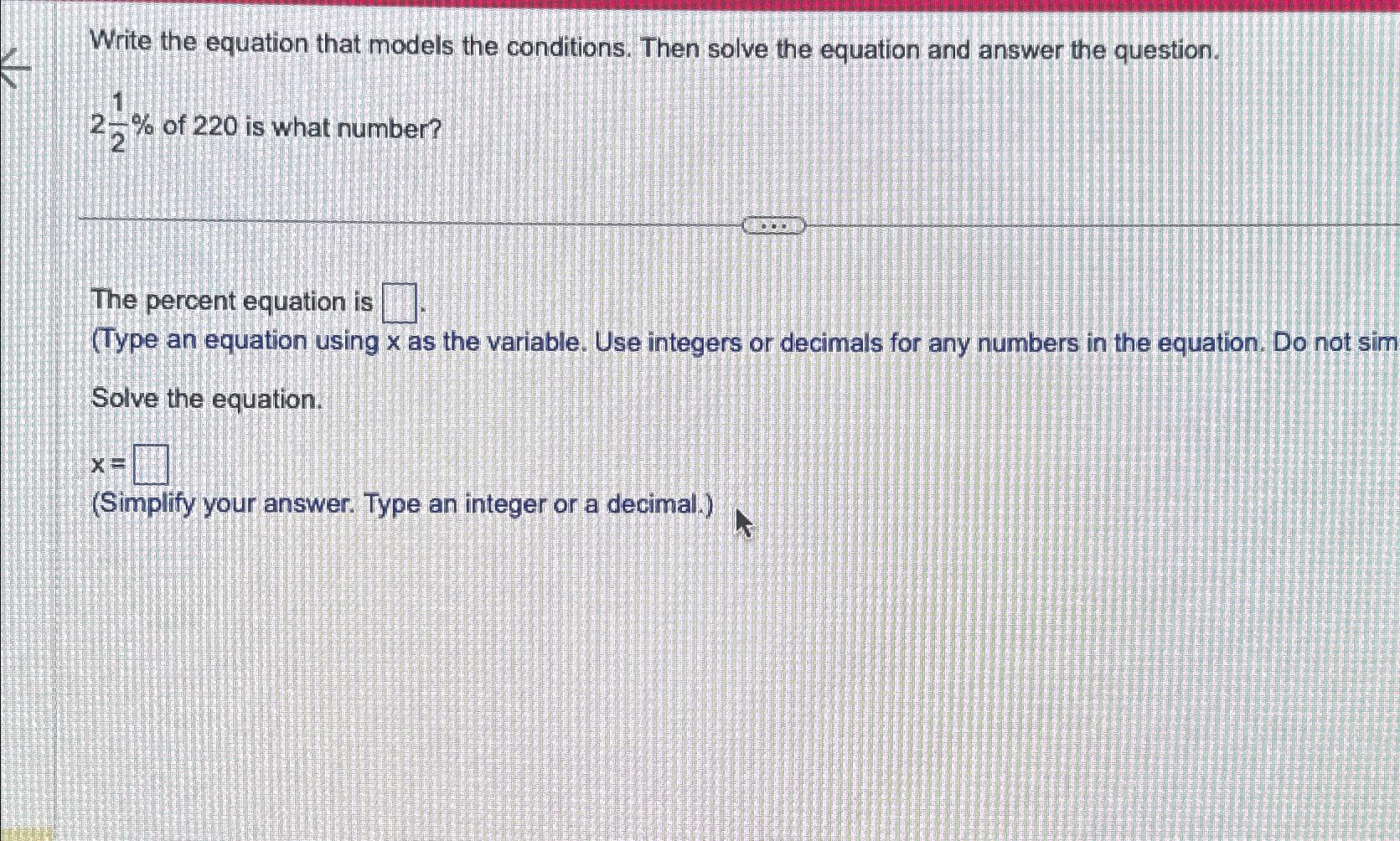 Solved Write the equation that models the conditions. Then | Chegg.com