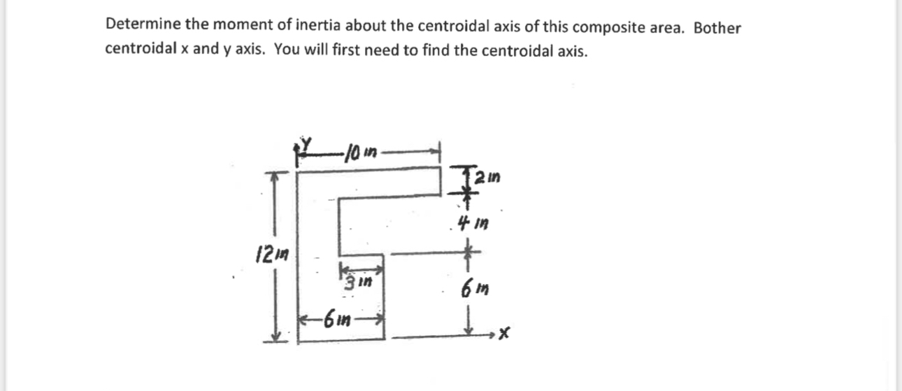 Solved Determine the moment of inertia about the centroidal | Chegg.com