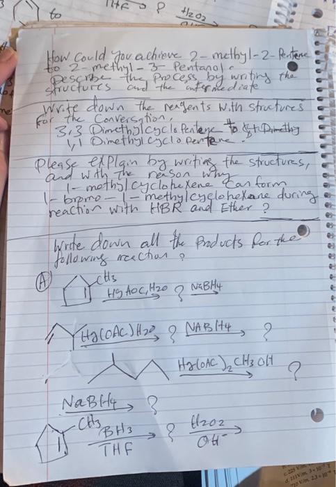 Solved Praw all the strocture, reactant and, prooucts gand | Chegg.com