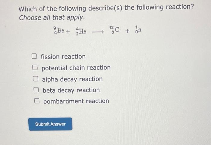 Solved Which of the following describe(s) the following | Chegg.com