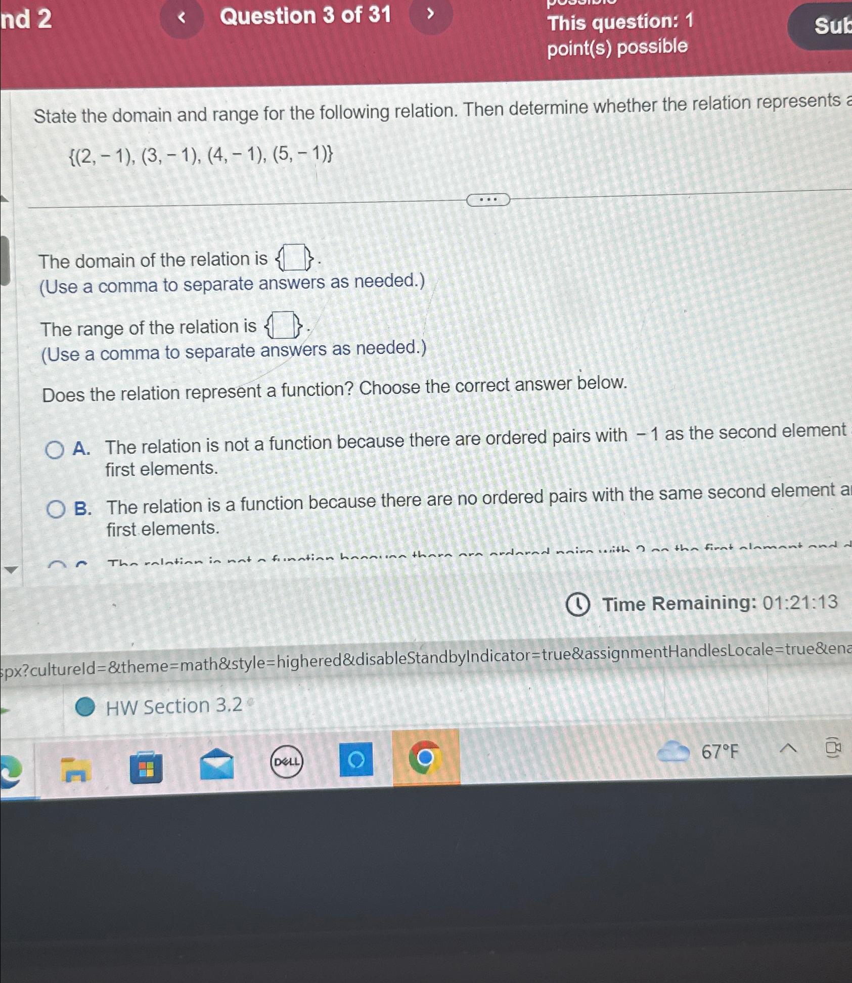 Solved nd 2Question 3 ﻿of 31This question: 1point(s) | Chegg.com