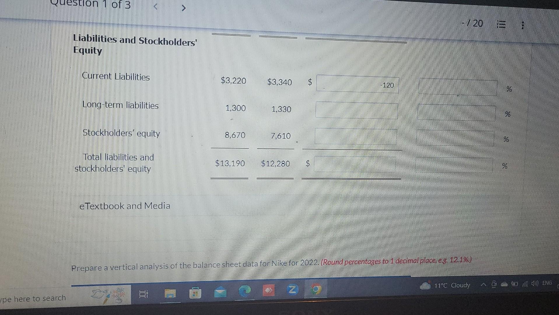Solved \begin{tabular}{lrrr} \hline & (S in milions) & \\ | Chegg.com