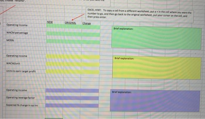 Solved CVP Modeling project The purpose of this project is | Chegg.com