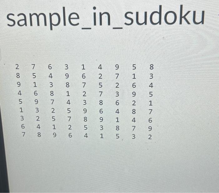 Write a C program to validate the solution to the | Chegg.com
