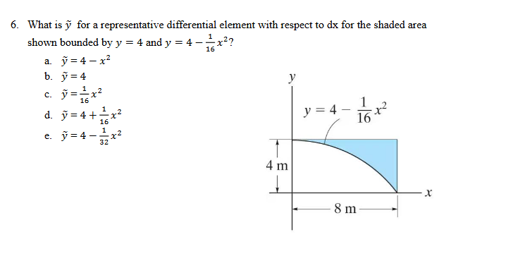 Solved What is tilde(y) ﻿for a representative differential | Chegg.com