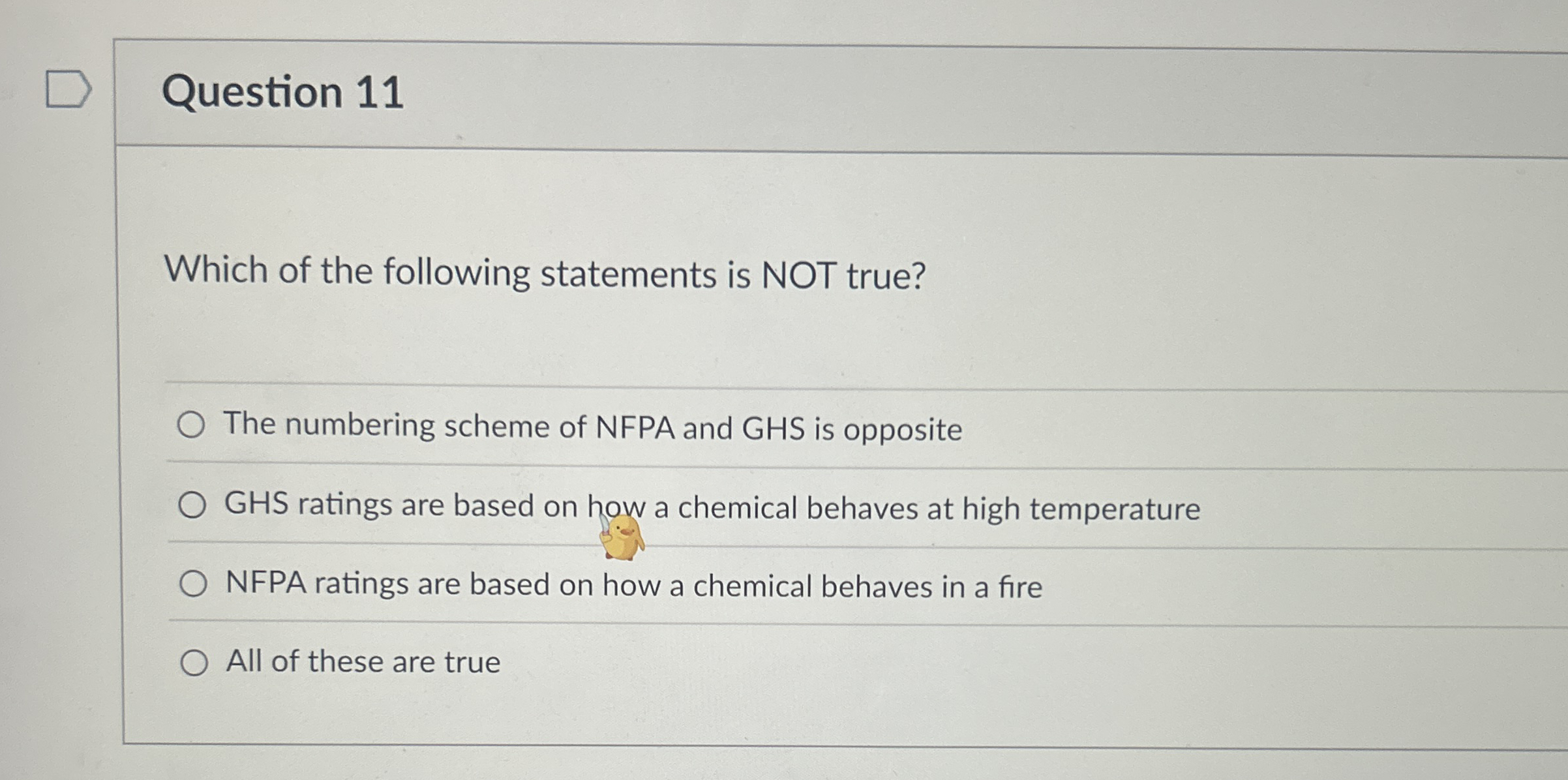 Solved Question 11Which of the following statements is NOT | Chegg.com